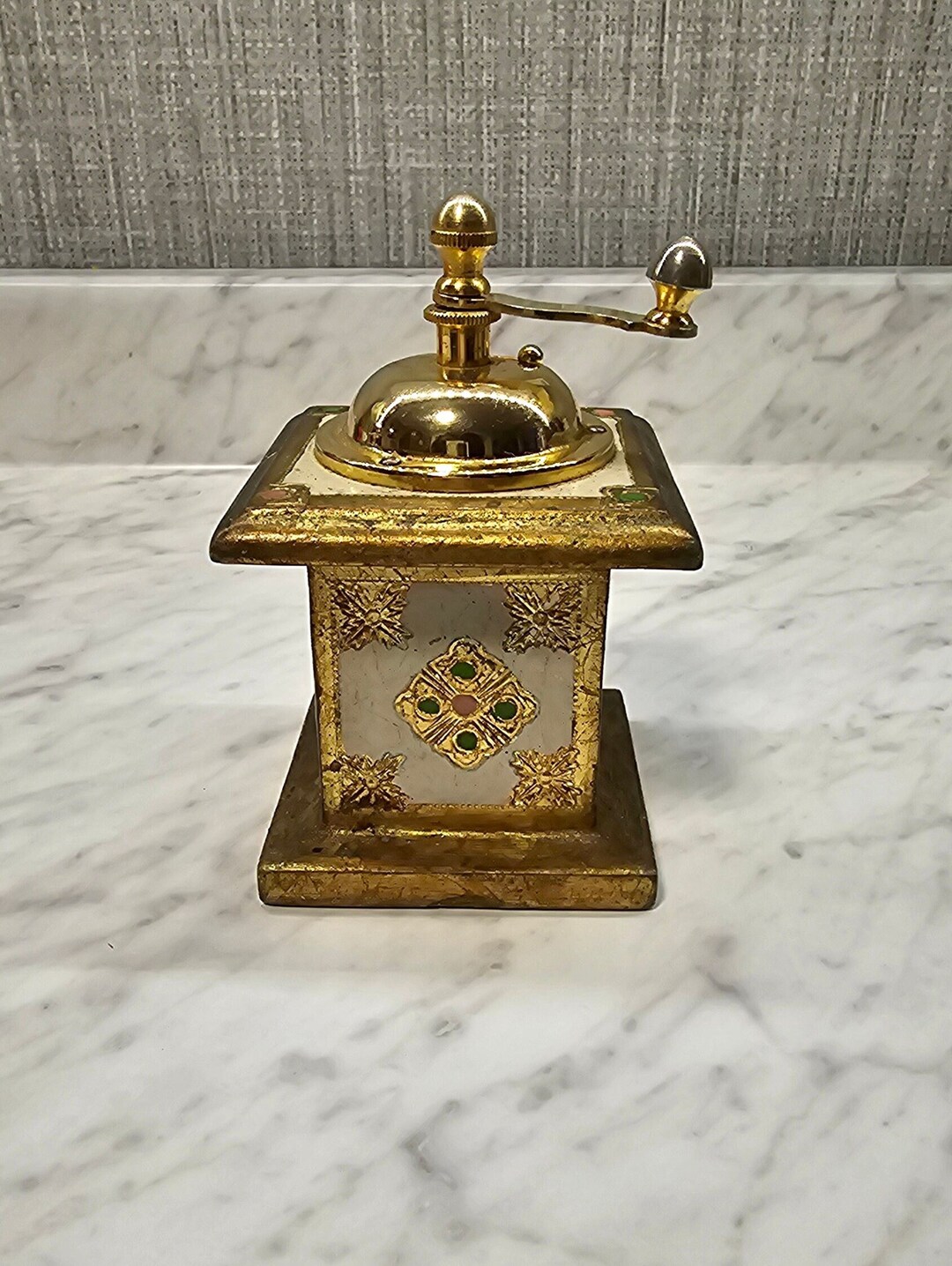 Vintage Florentine Square Pepper Mill Pepper Grinder - Etsy