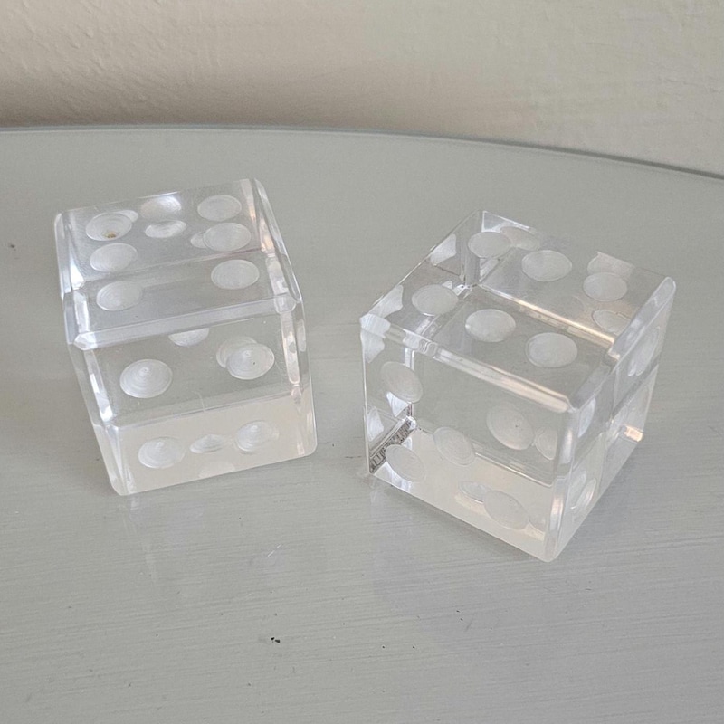 Clear Dice Set - Etsy
