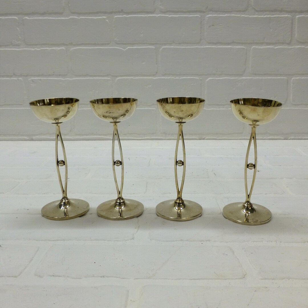 Vintage Silver Art Deco Small Goblets Sterling Shot Glasses - Etsy
