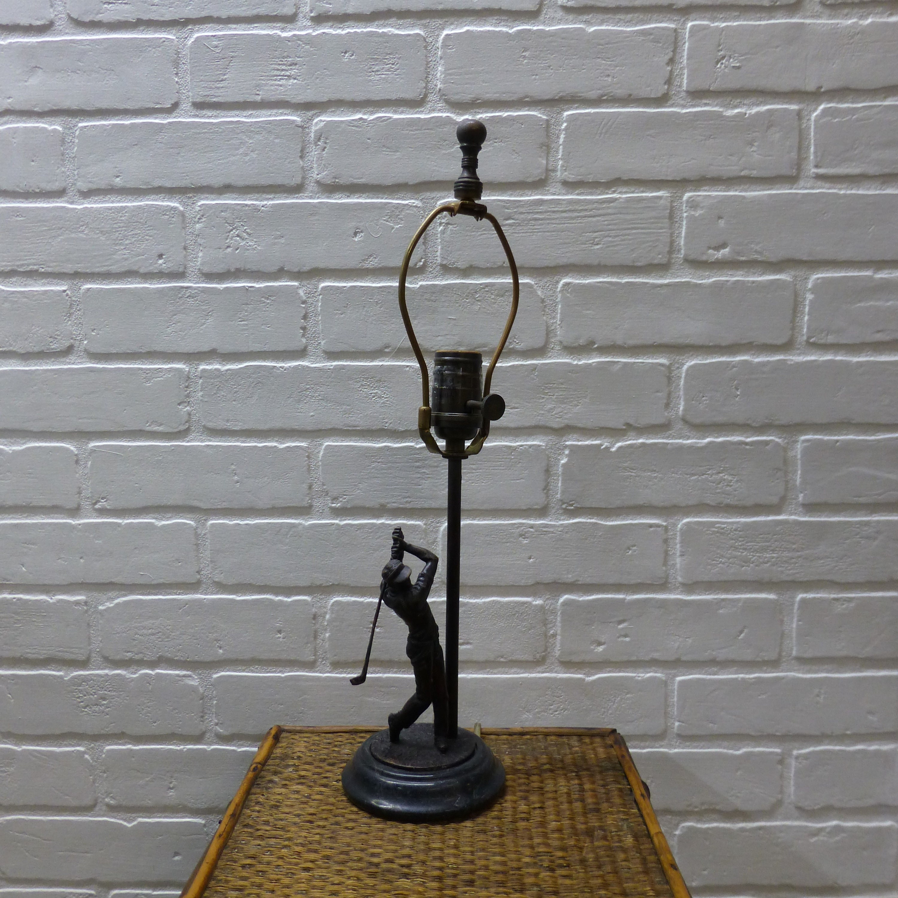 Bronze Golf Lamp by SARREID Figural Golfer Swinging Desk - Etsy