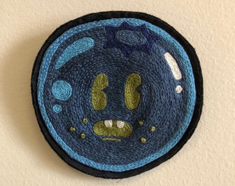 Blueberry Iron on Patch / Vegan / Patches / Food / Embroidery / Patch ...