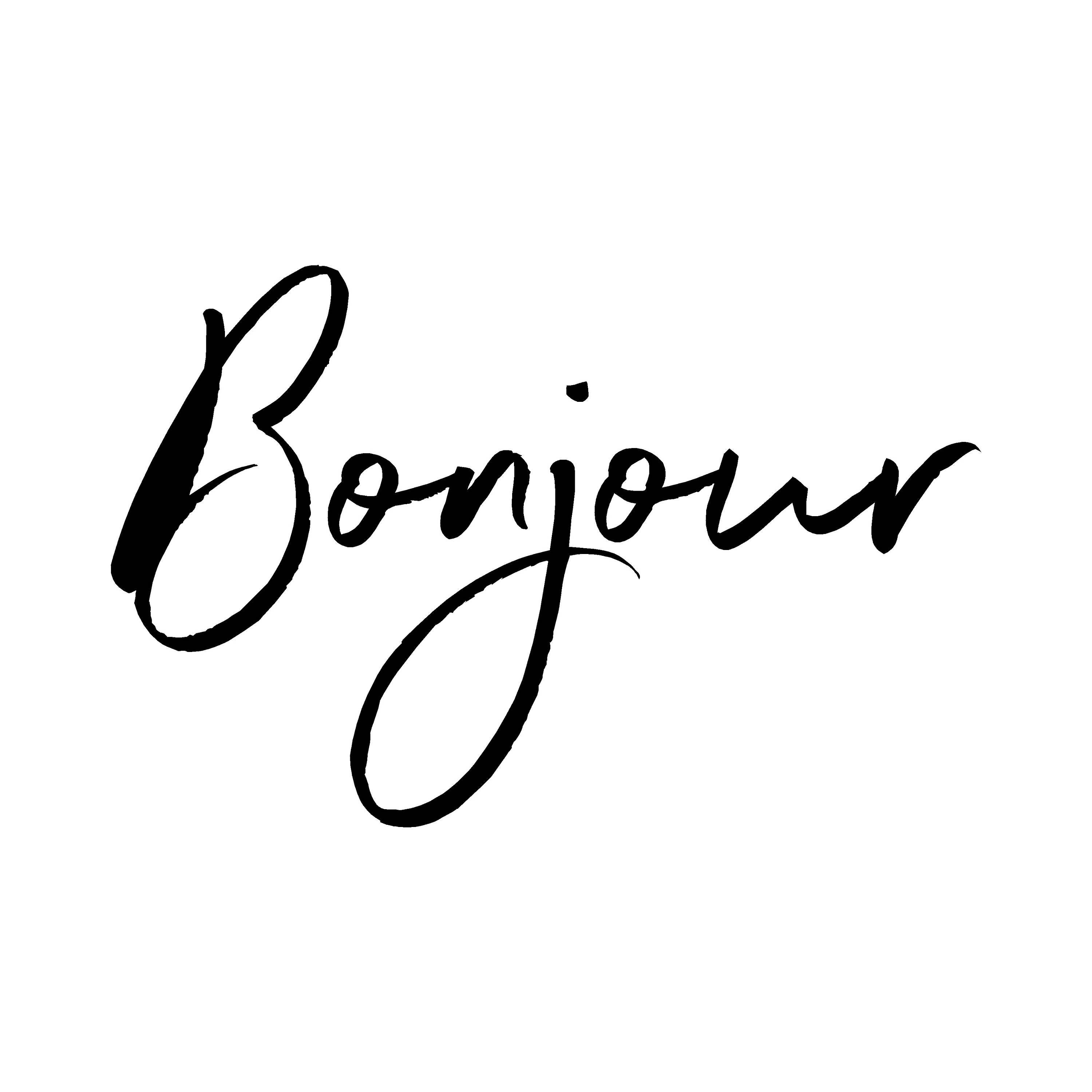 Bonjour Wall Decal Bonjour Sign Nursery Decor Bonjour | Etsy UK