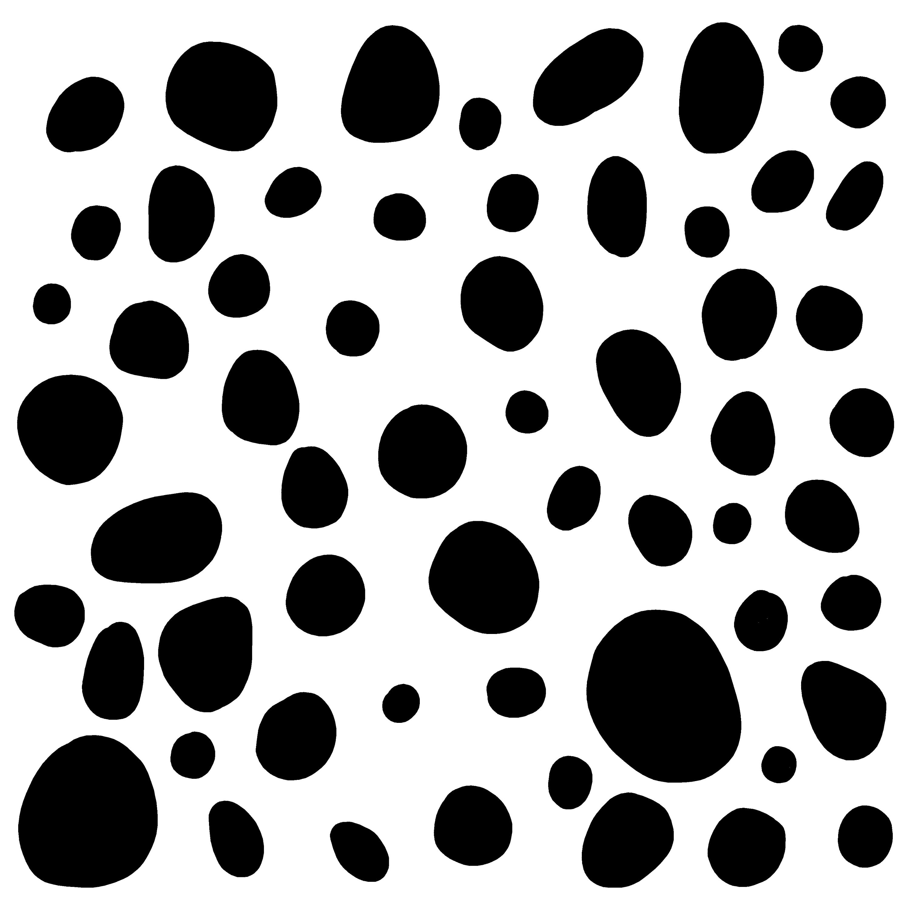 Dalmatian Dots Irregular Dots Wall Decals Dot Wall | Etsy