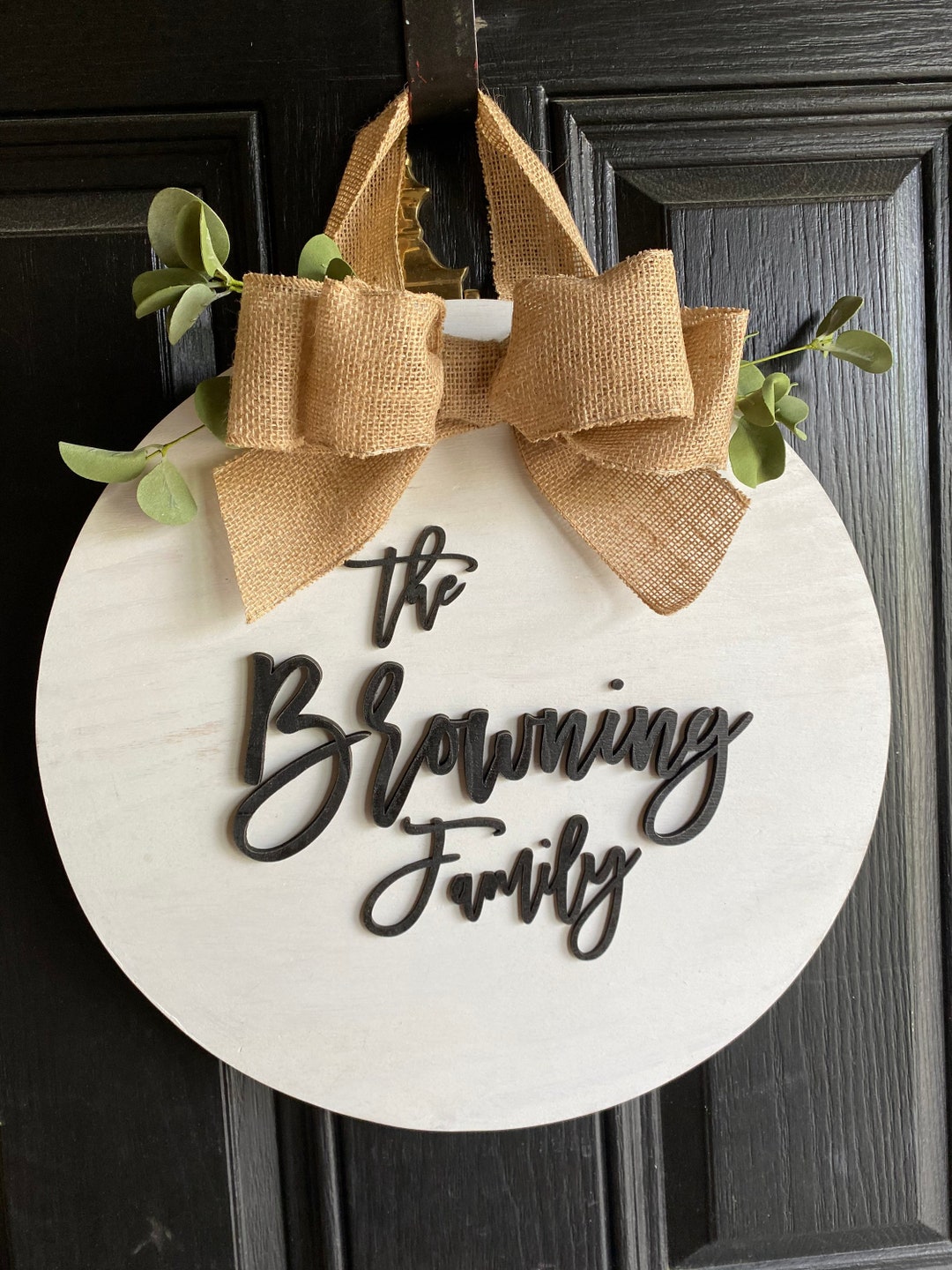 Wooden Door Sign - Etsy