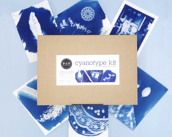 DIY Cyanotype Fabric Kit Analogue Photography Blue | Etsy