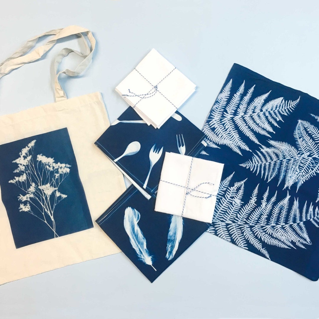 DIY Cyanotype Fabric Kit Analogue Photography Blue - Etsy
