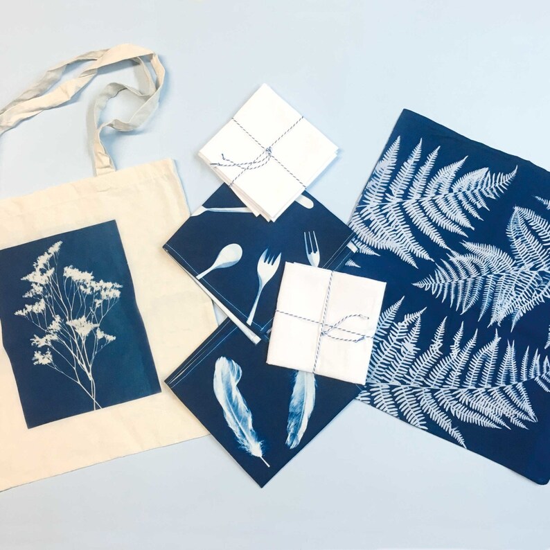 DIY Cyanotype Fabric Kit Analogue Photography Blue - Etsy