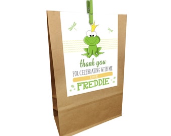 Frog Favor Bags, Frog Goody Bags, Frog Birthday Party Bags - Etsy