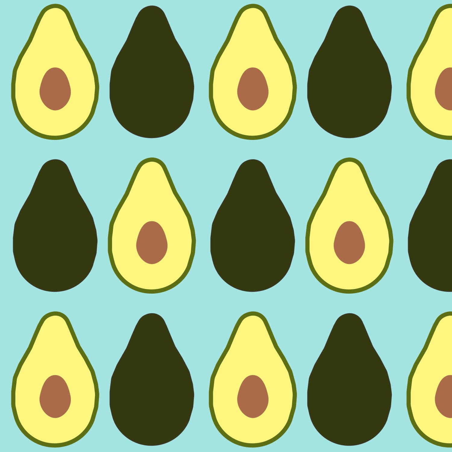 Avocados Printable Poster and Postcards - Etsy