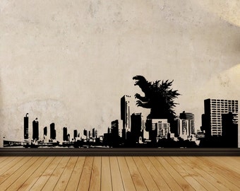 Godzilla Logo Gojira Logo Godzilla Decal Gojira Decal - Etsy