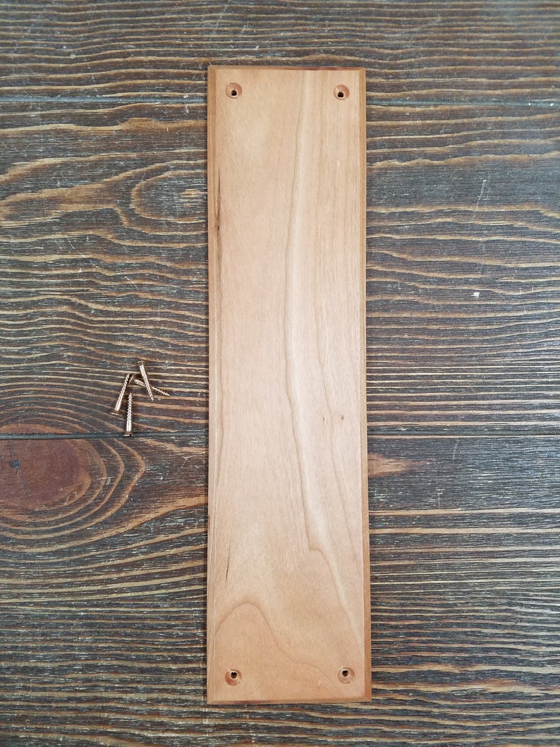 Door Push Plate Door Knob Hole Cover Plate 11 X 2-3/4 X 1/4 - Etsy