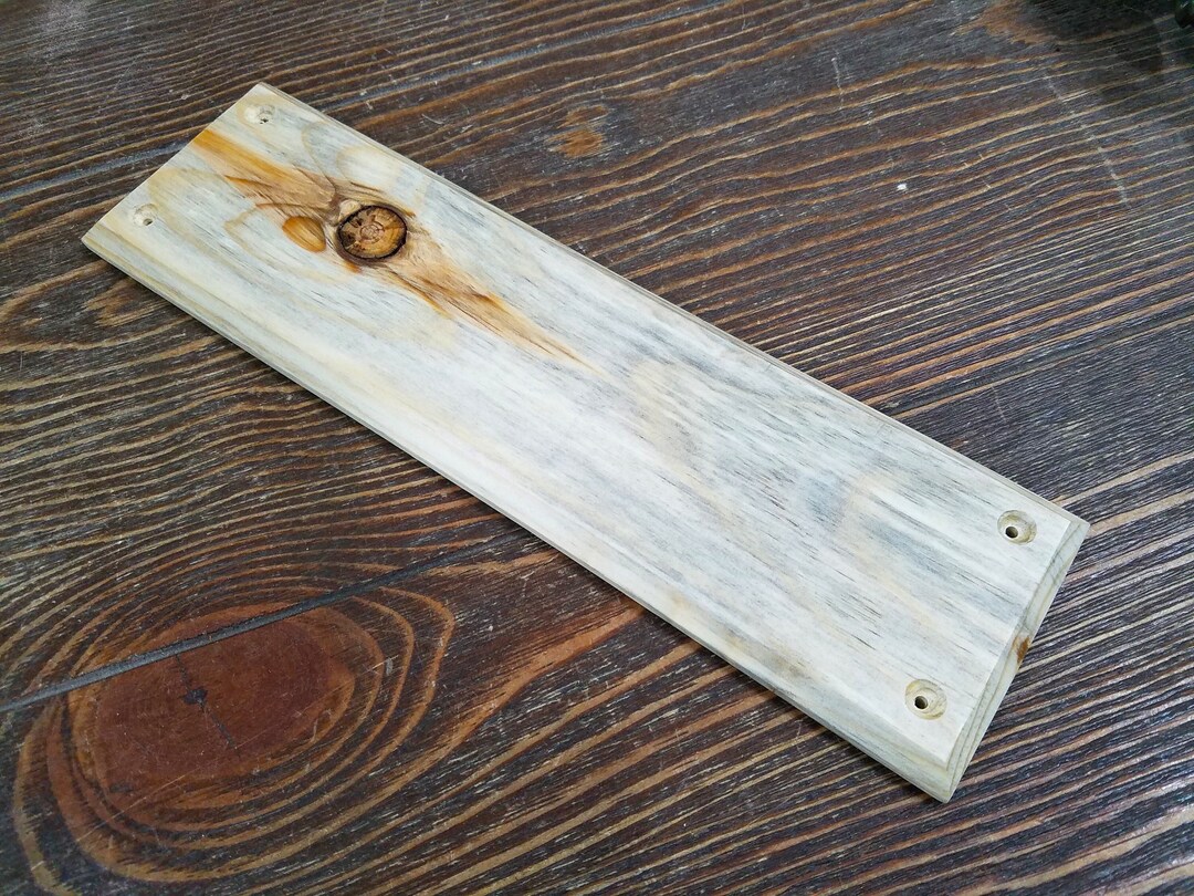 Door Push Plate, Door Knob Hole Cover Plate, 10 X 2-3/4 X 3/8 American ...