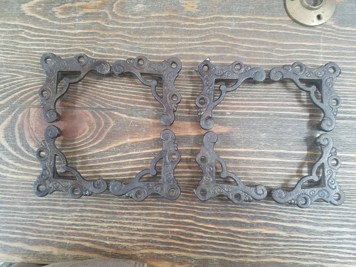 Antique Window Screen Corner Brackets Cast Iron Eastlake - Etsy
