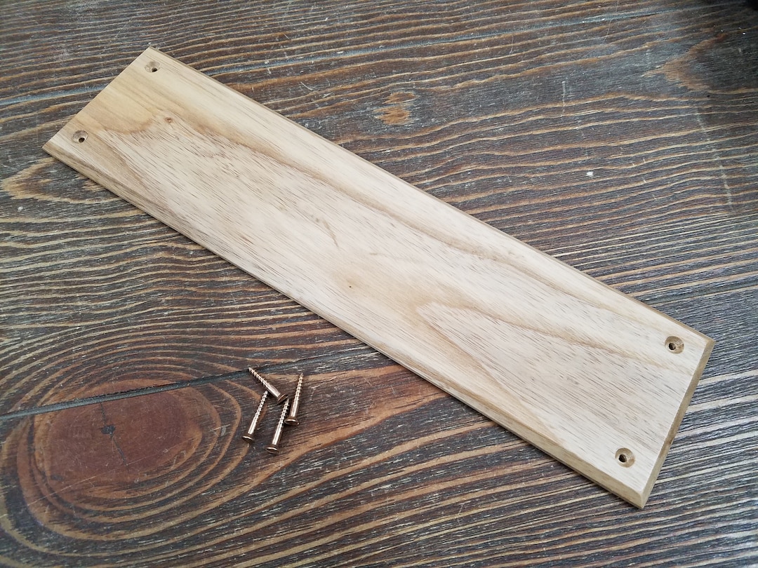 Door Push Plate, Door Knob Hole Cover Plate, 11 X 2-3/4 X 1/4 American ...