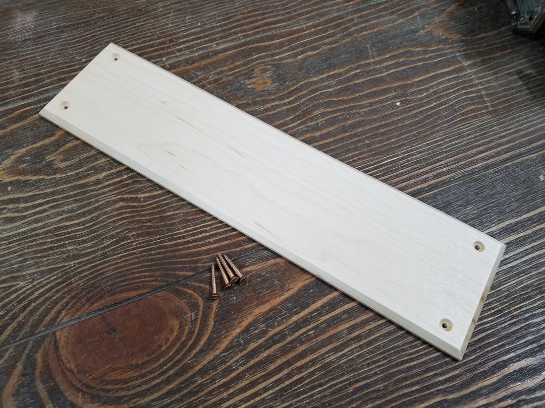 Door Push Plate, Door Knob Hole Cover Plate, 11 X 2-3/4 X 1/4 American ...