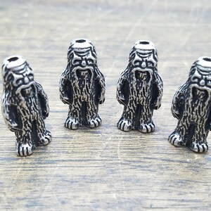 Bigfoot Bracelet Bead, Pewter Sasquatch Charm or Pendant, Sold by Each ...