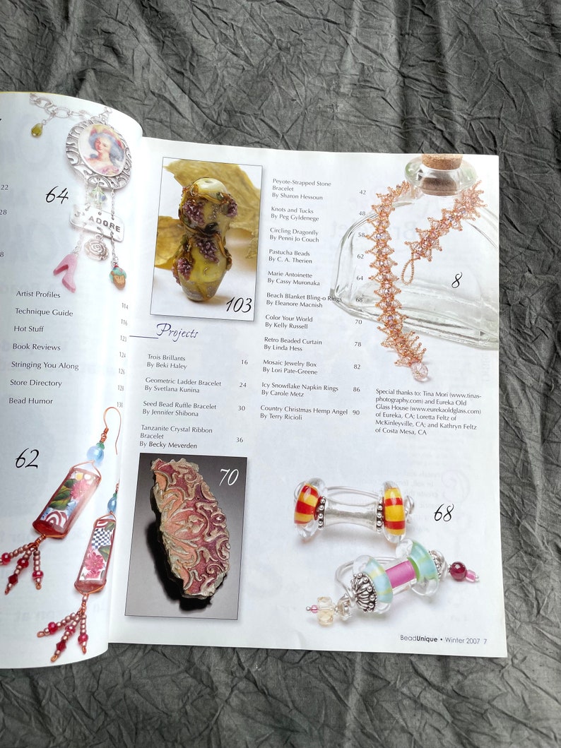 Bead Unique Magazine Winter 2007 - Etsy