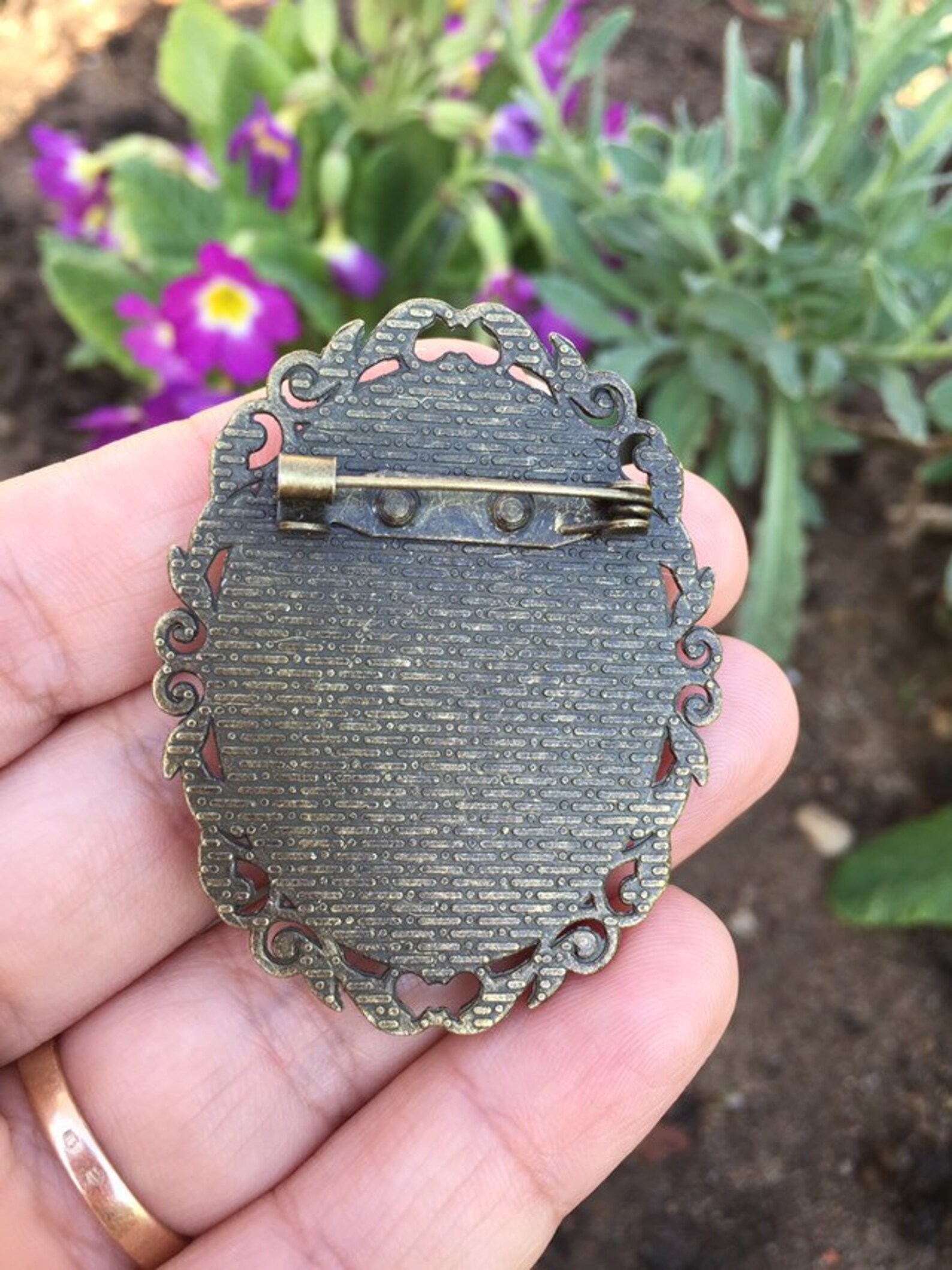 Hand Embroidered Brooch. Retro Brooch. Romantic Jewelry. - Etsy