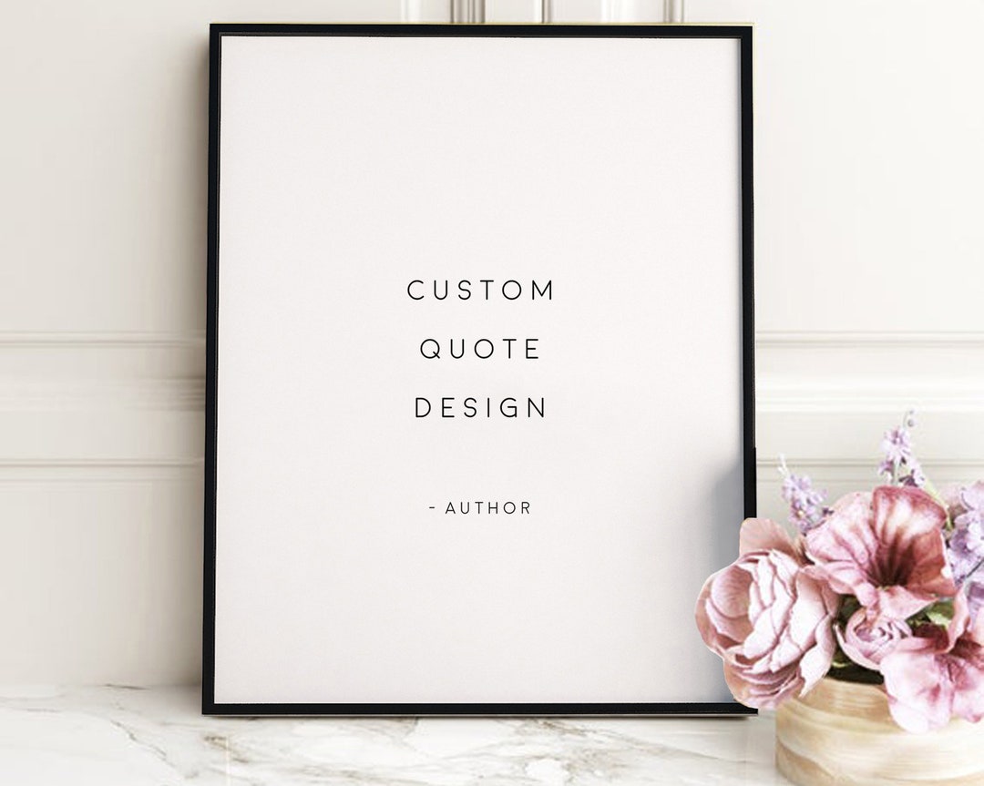 CUSTOM QUOTE DESIGN Custom Signscustom Namecustom - Etsy