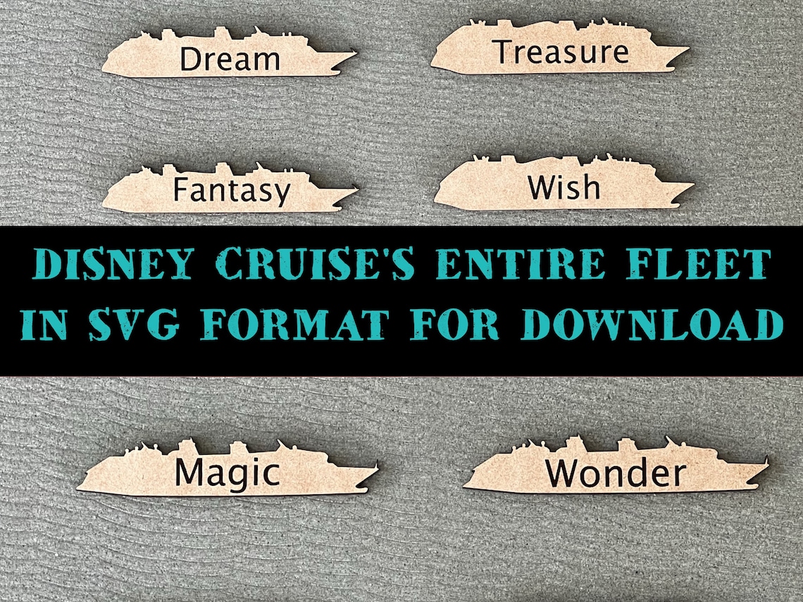 Magical Cruise Fleet Silhouette Download Svg Commercial Use Allowed - Etsy