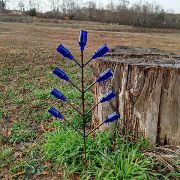 Wine Bottle Tree for Garden - Etsy