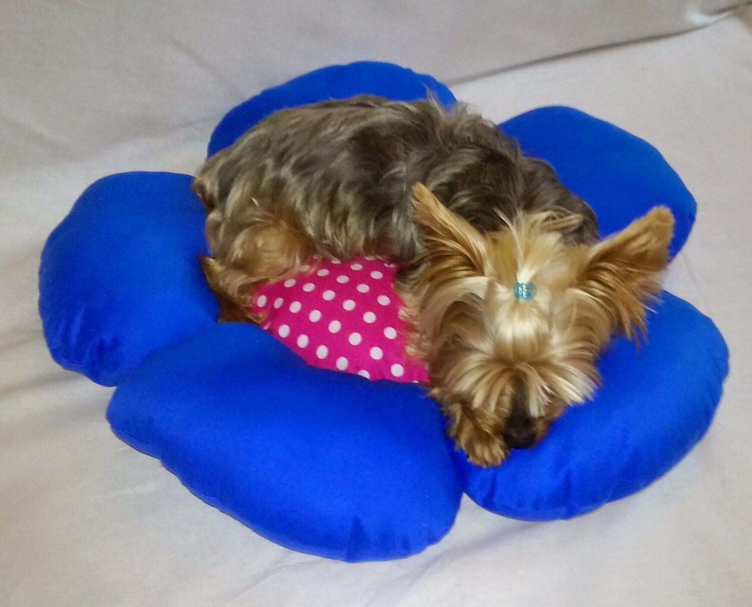Small Blue and Pink Dog Bed Flower-shaped Flower Bed Cat Bed | Etsy