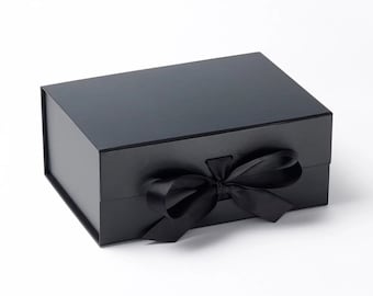 Large Black Keepsake Box, Luxury Memory Box, Gift Box, Birthday Gift ...