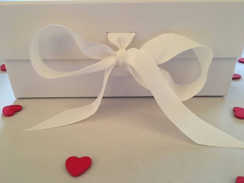 Bride Gift Box Wedding Day Keepsake Box 2 Sizes Deep White - Etsy
