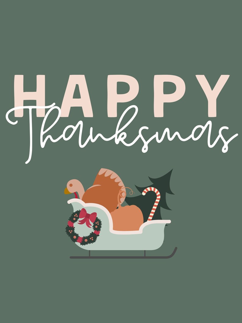 Happy Thanksmas - Etsy