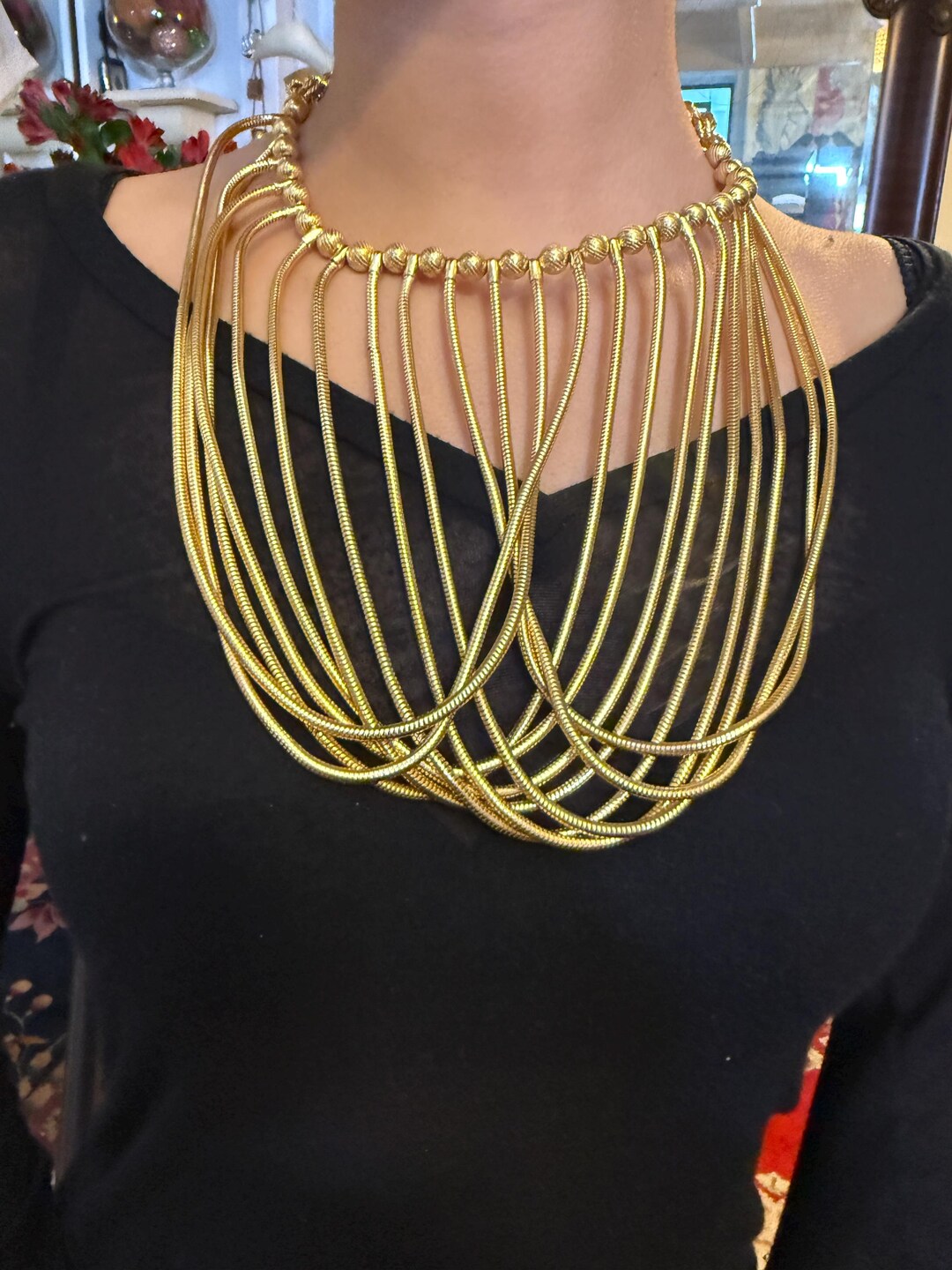 90s Julie Rubano Necklace. Center of Attention Haute Couture Body Armor ...