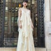 70s Silk Cream Color Chiffon Layers on Both Front and Back, Grecian ...