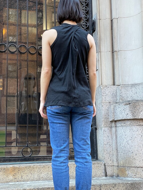 Black versatile shirt w/ 3 white square patterns on t… - Gem