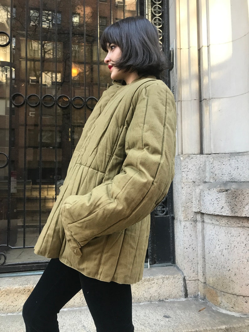70's Tan Russian Army Style Padded Jacket. Military Style - Etsy
