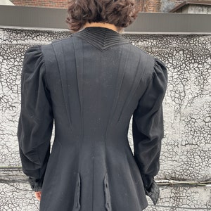 Edwardian or Victorian Jacket, Cording Design 0n the Collar and Sleeves ...