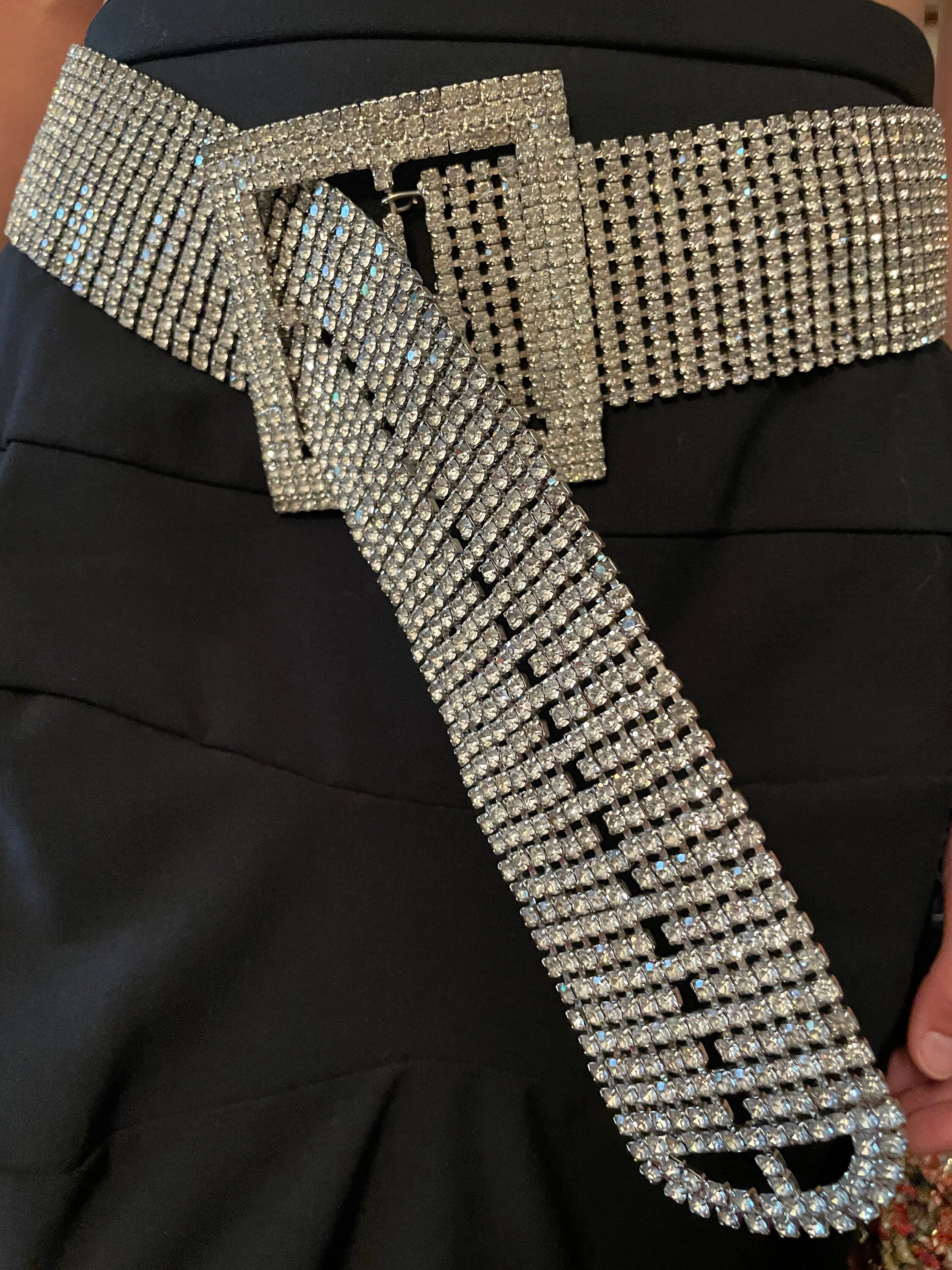 60s Rhinestones Amazing Belt. Glamor and Rock&roll - Etsy