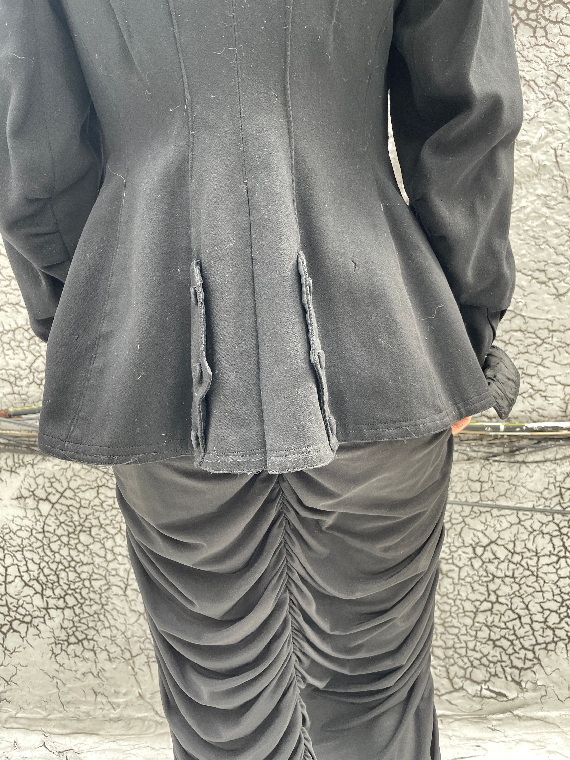 Edwardian or Victorian Jacket, Cording Design 0n the Collar and Sleeves ...
