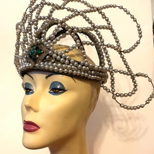 30s Rare Crown. Antique Glamorous Crown Set With Pearls, Interesting ...