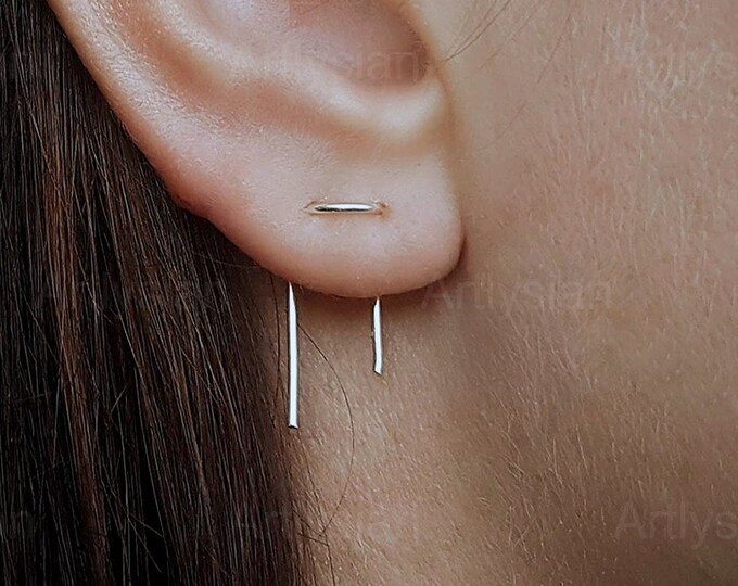 Double Piercing Earring Two Hole Earrings Double Ear Piercing Multiple Piercing Earrings Ear ...