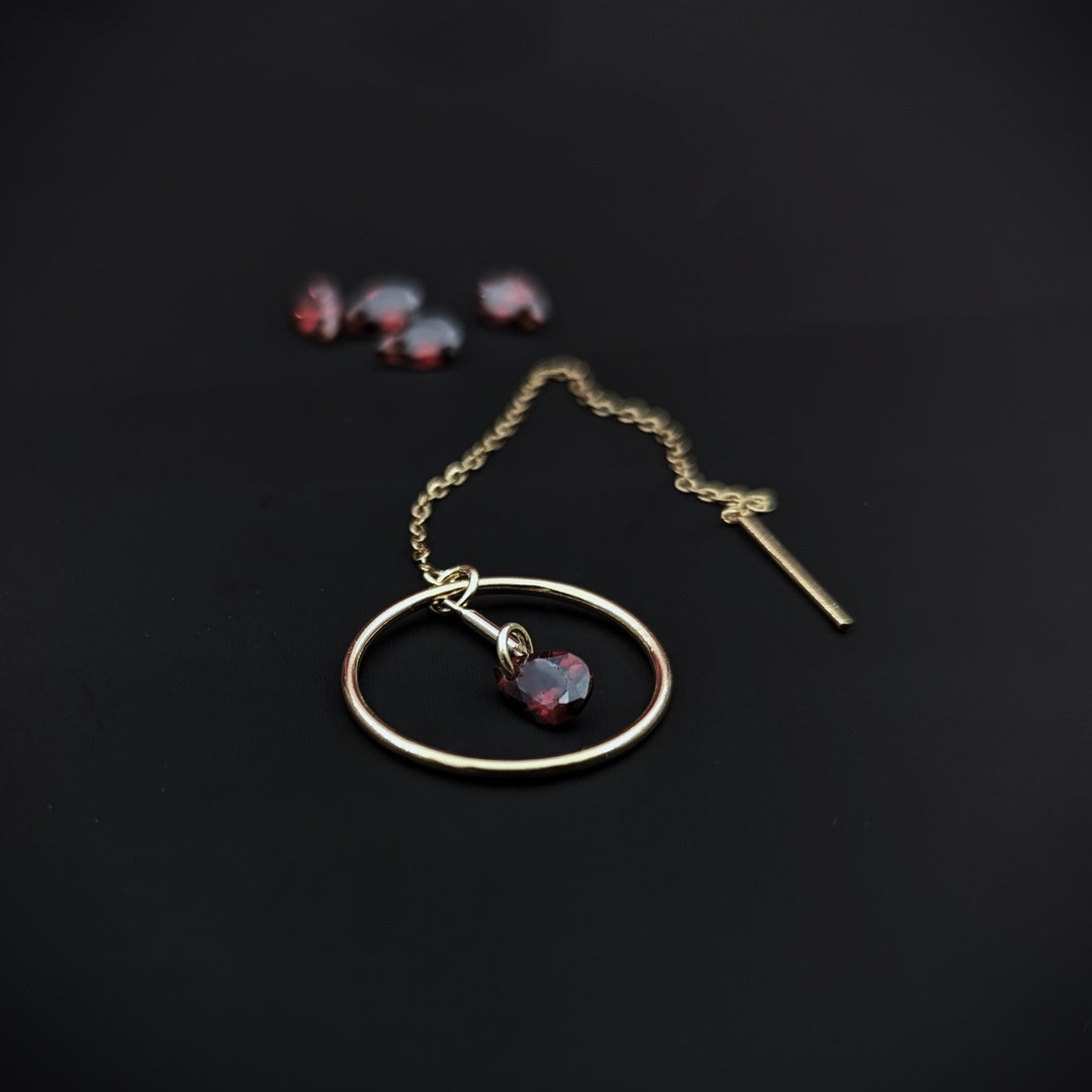 Multiple Piercing Earrings, Chain Earrings Double Piercing Threader ...