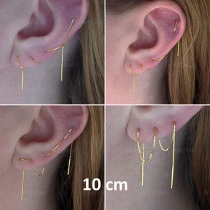 Helix Chain Earring, Helix to Lobe Chain, Piercing Chain, Jewelry Chain ...