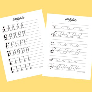 Explore Your Lettering Style, Digital Download, Brush Lettering Guide ...