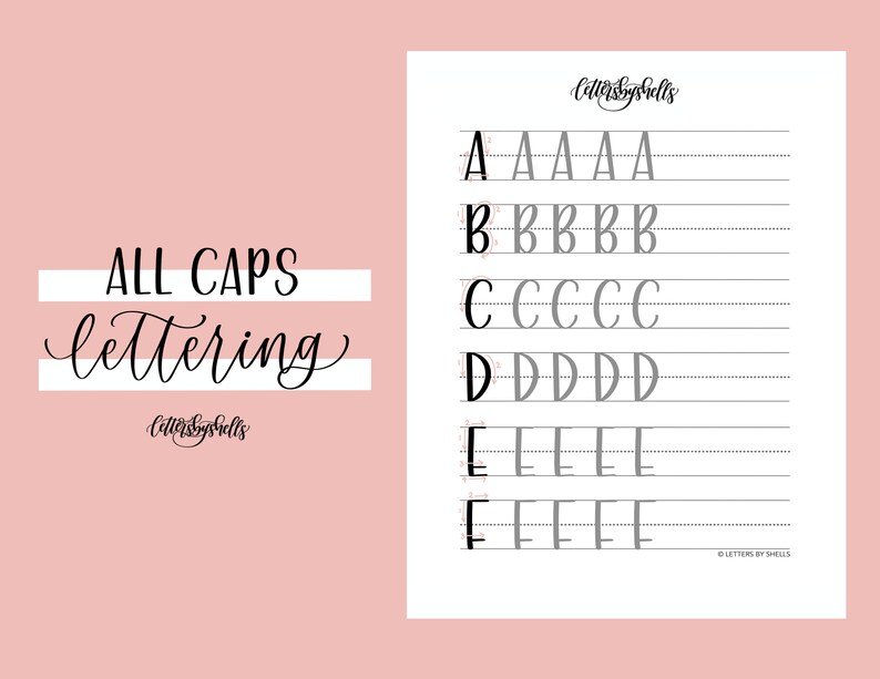 Explore Your Lettering Style DIGITAL DOWNLOAD Lettering | Etsy