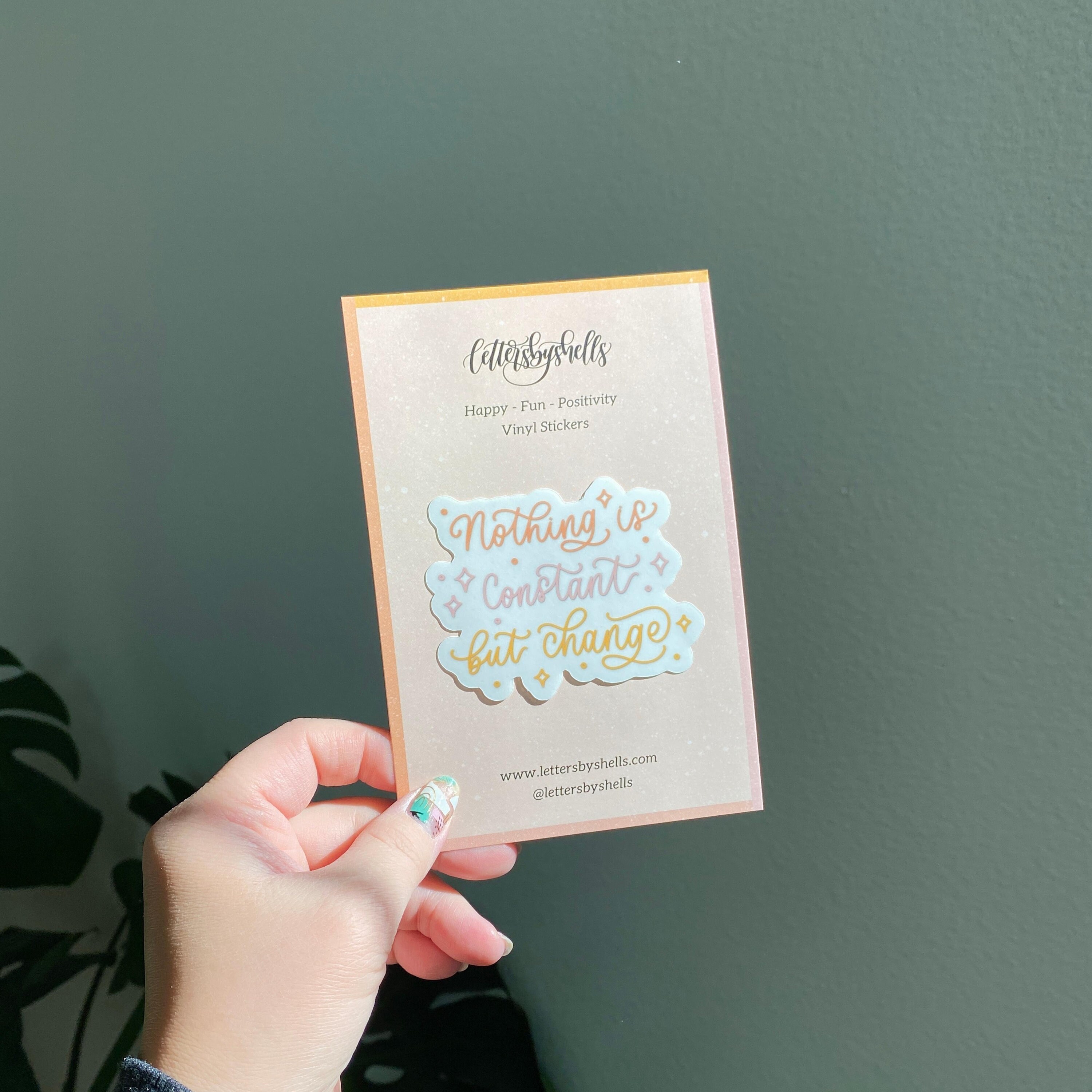 Paper, Party & Kids Labels, Stickers & Tags CLEAR Hand-lettering ...