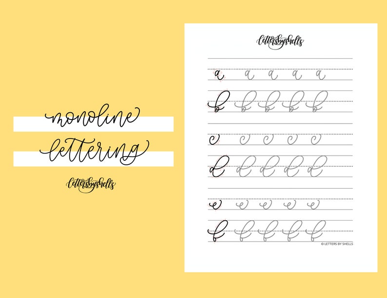 Explore Your Lettering Style DIGITAL DOWNLOAD Lettering | Etsy