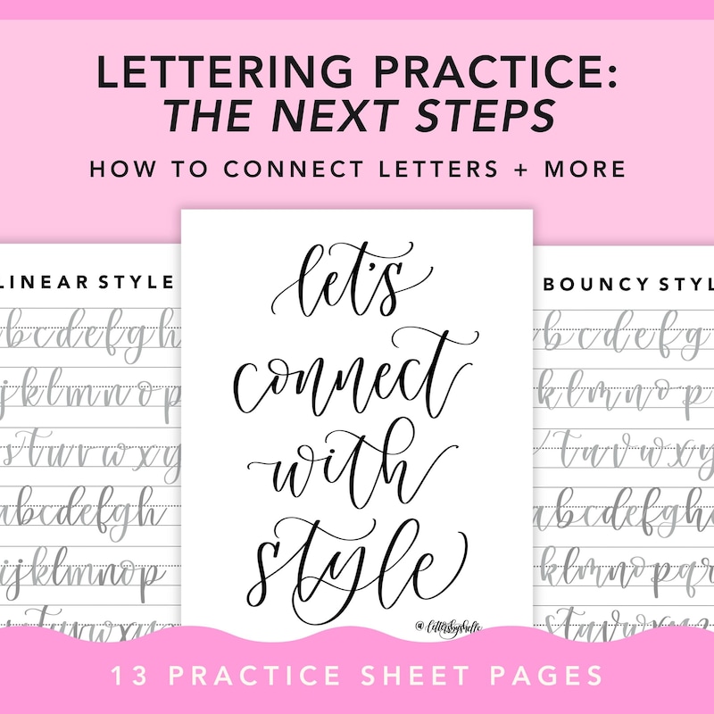 Linear Calligraphy - Etsy