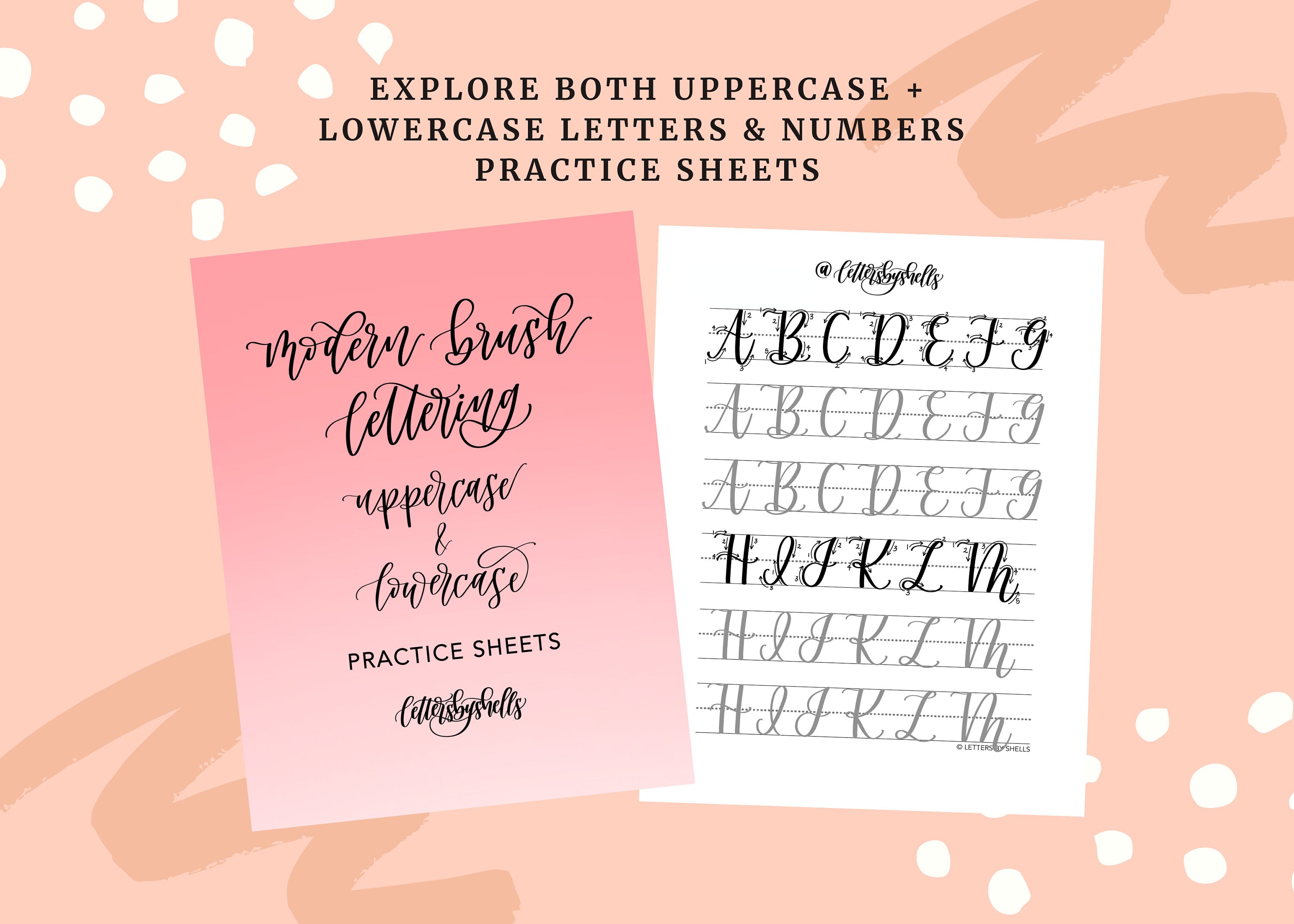 Lowercase and Uppercase Lettering Sheets, Printable Worksheets ...