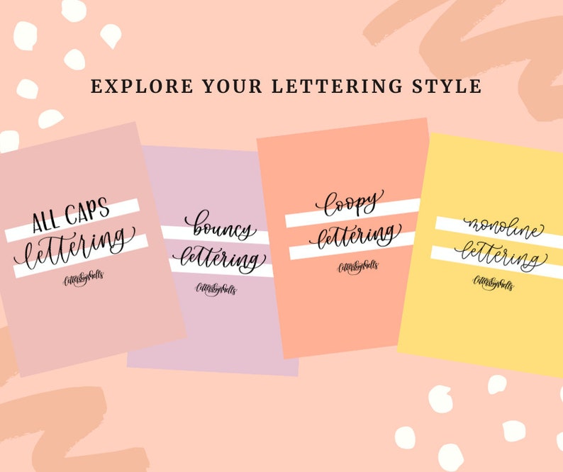 Explore Your Lettering Style DIGITAL DOWNLOAD Lettering | Etsy