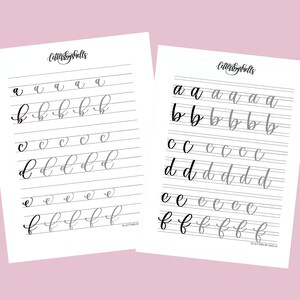 Explore Your Lettering Style, Digital Download, Brush Lettering Guide ...