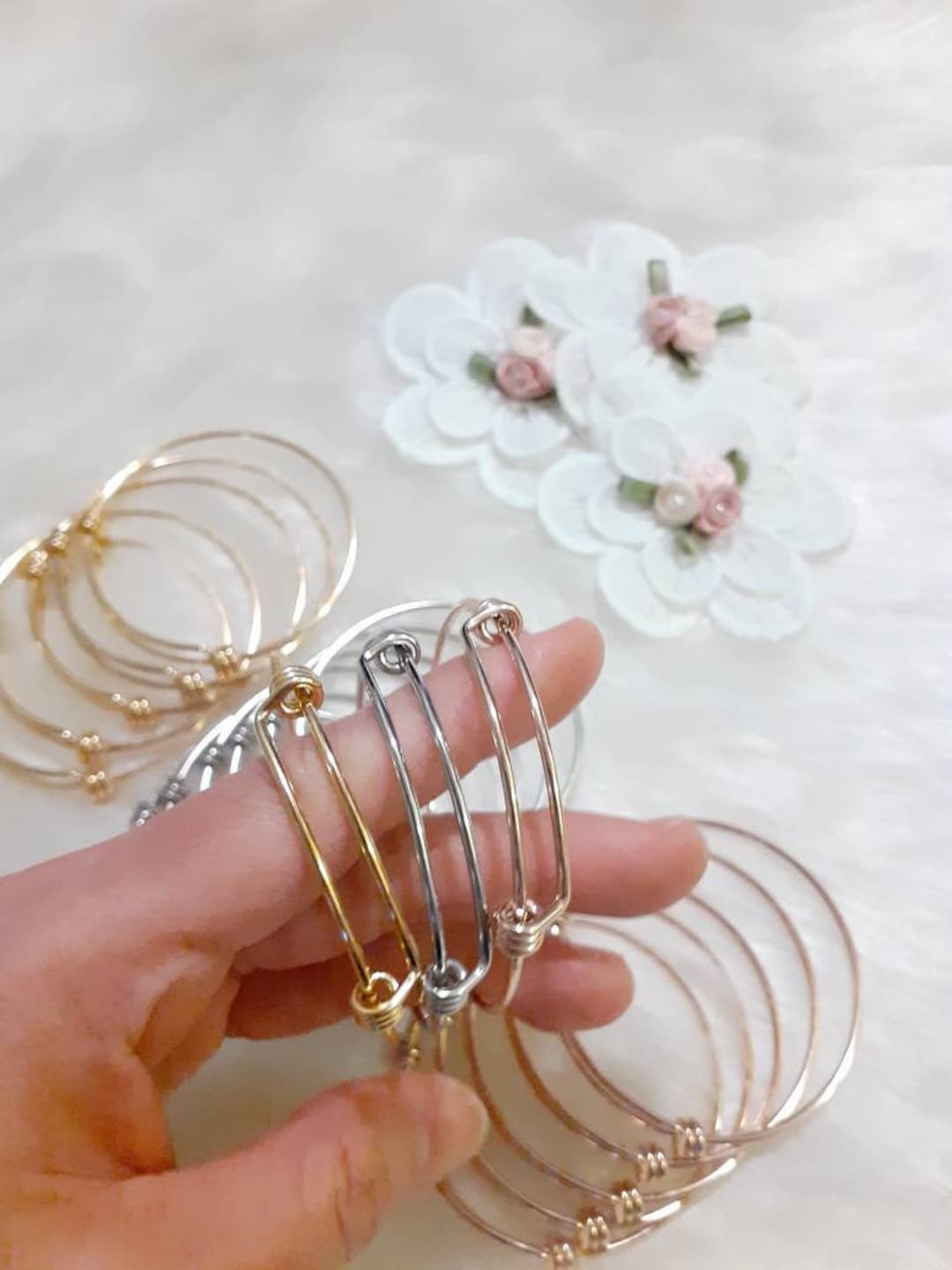 1 Piece Little Girls 316 L Stainless Steel Expandable Bangles, Little ...