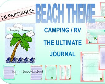 Campground Review / Camping Journal Worksheet Printable. For | Etsy